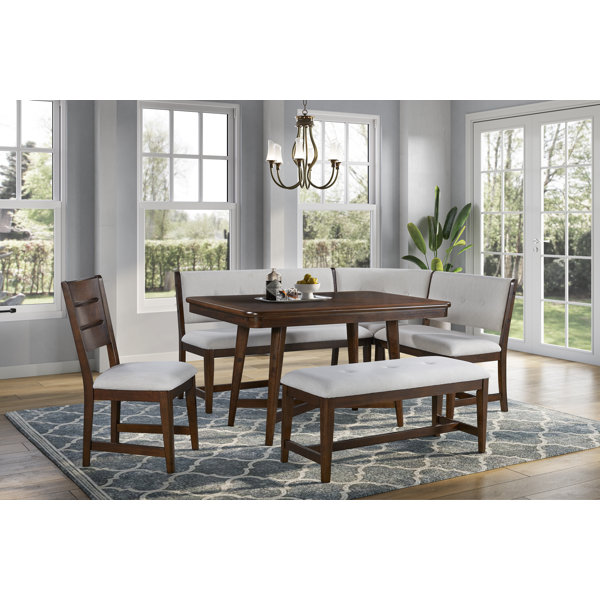 Birch Lane™ Giddeon 4 Piece Nook Dining Set & Reviews | Birch Lane